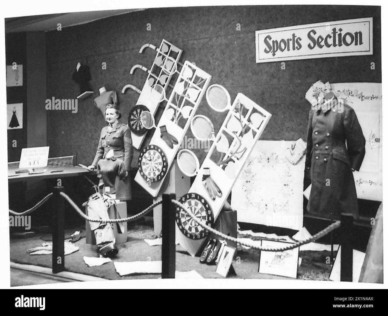 ATS EXHIBITION AT THE ROYAL SCOTTISH ACADEMY, EDINBURGH - Sports section , British Army Stock ...