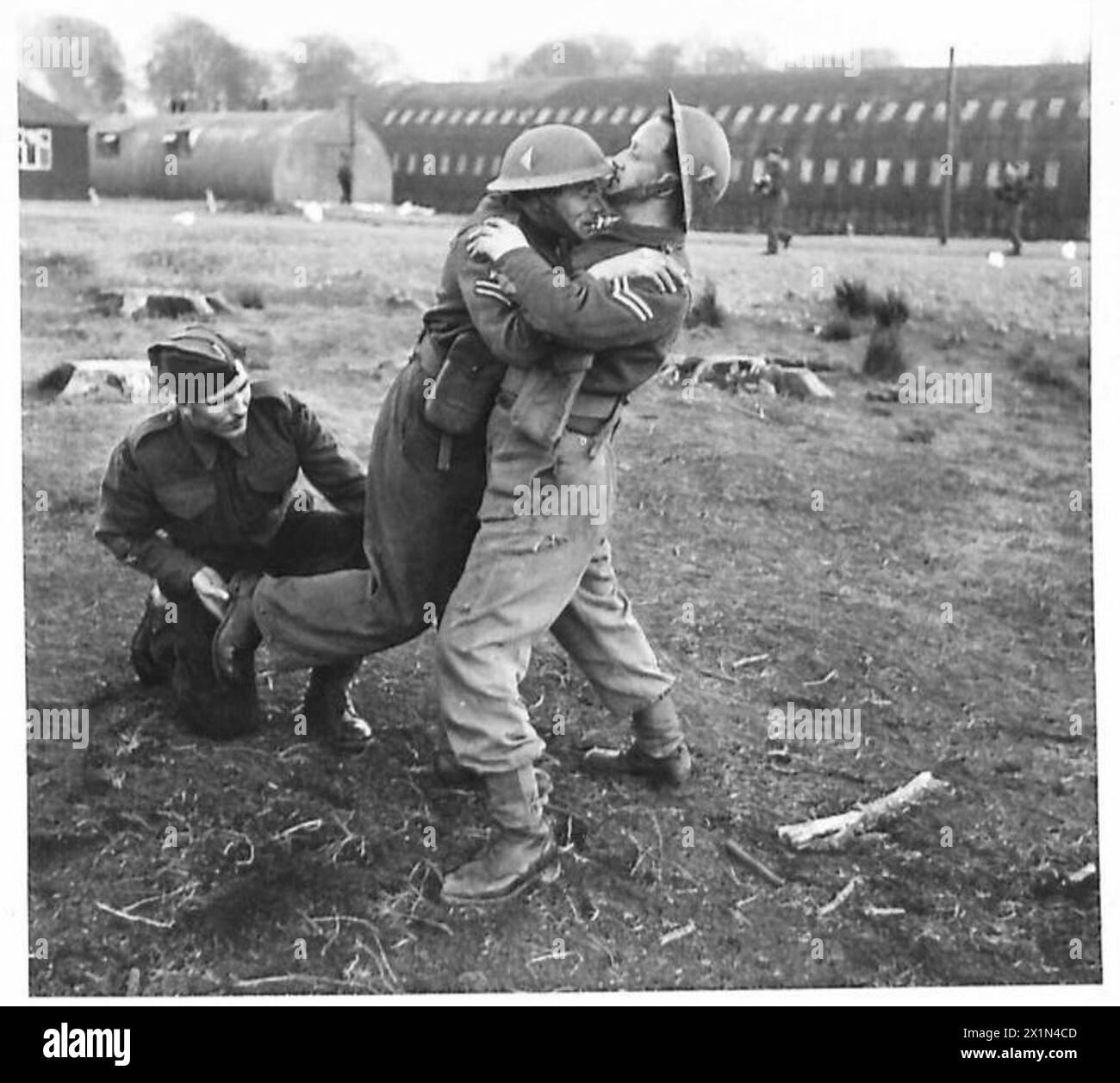 Army helmet british Black and White Stock Photos & Images - Alamy