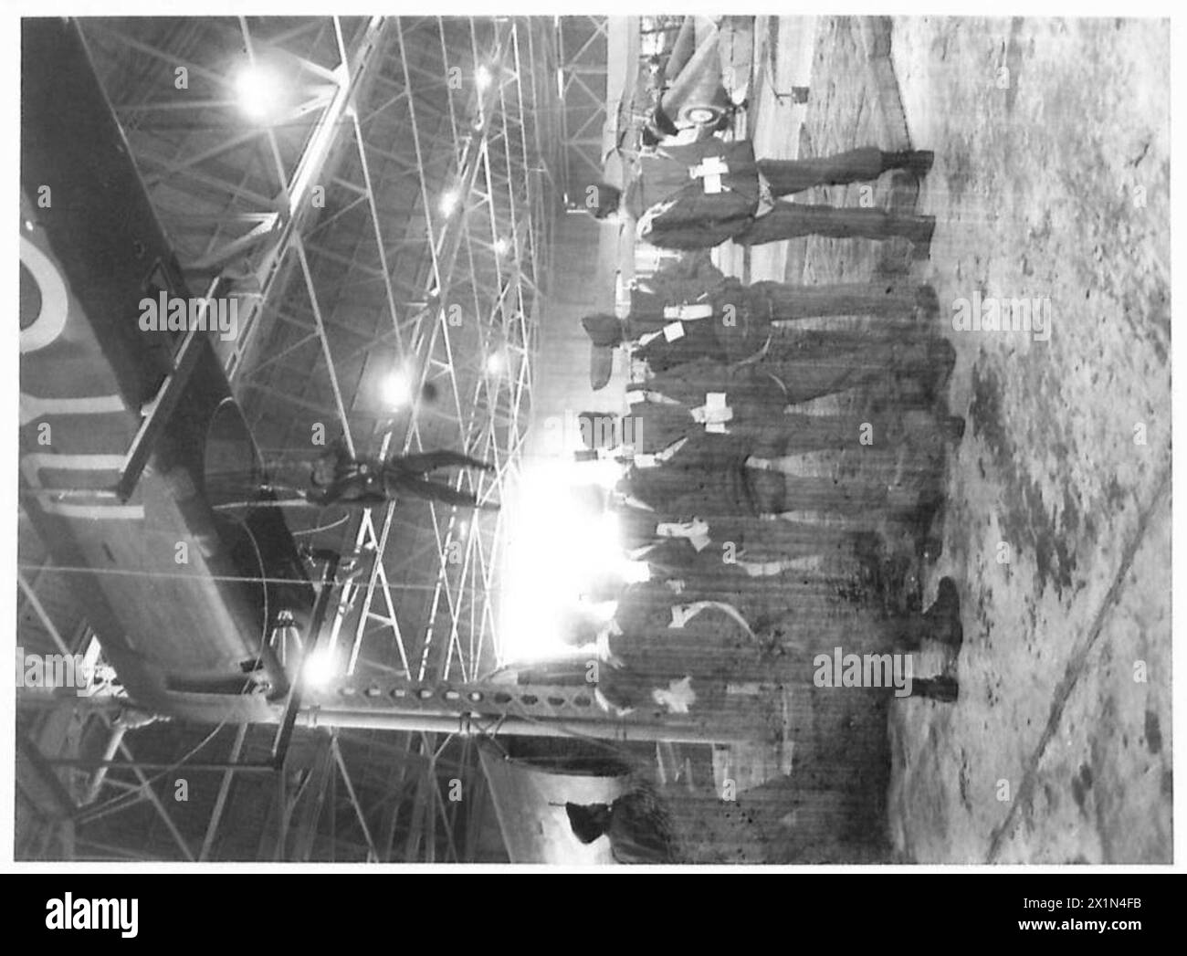 negative, glass - The second stage of training showing parachute troops ...