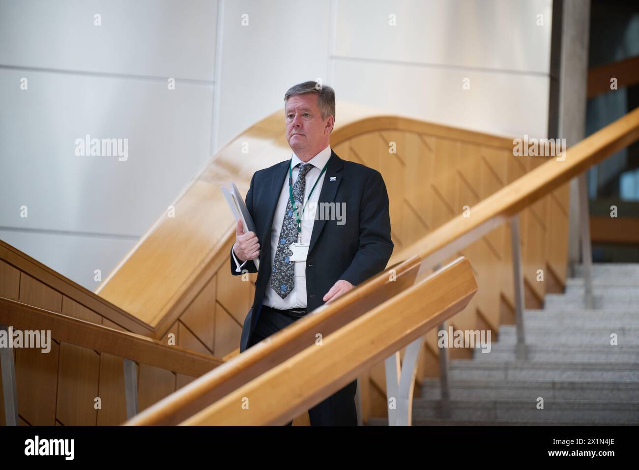 Edinburgh Scotland, UK 17 April 2024. Keith Brown MSP at the Scottish ...