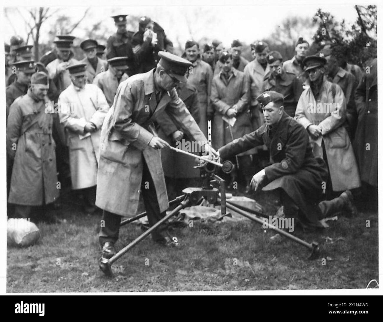 GRENADE DEMONSTRATION - The points of the projector being demonstrated ...