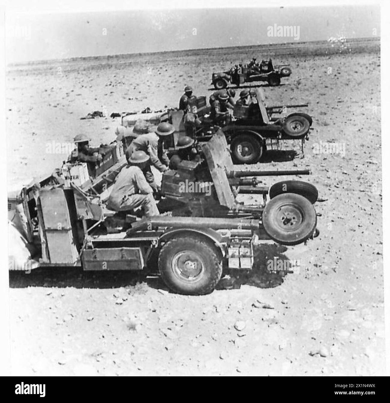 British Army anti-tank guns are actively engaged and operating ...