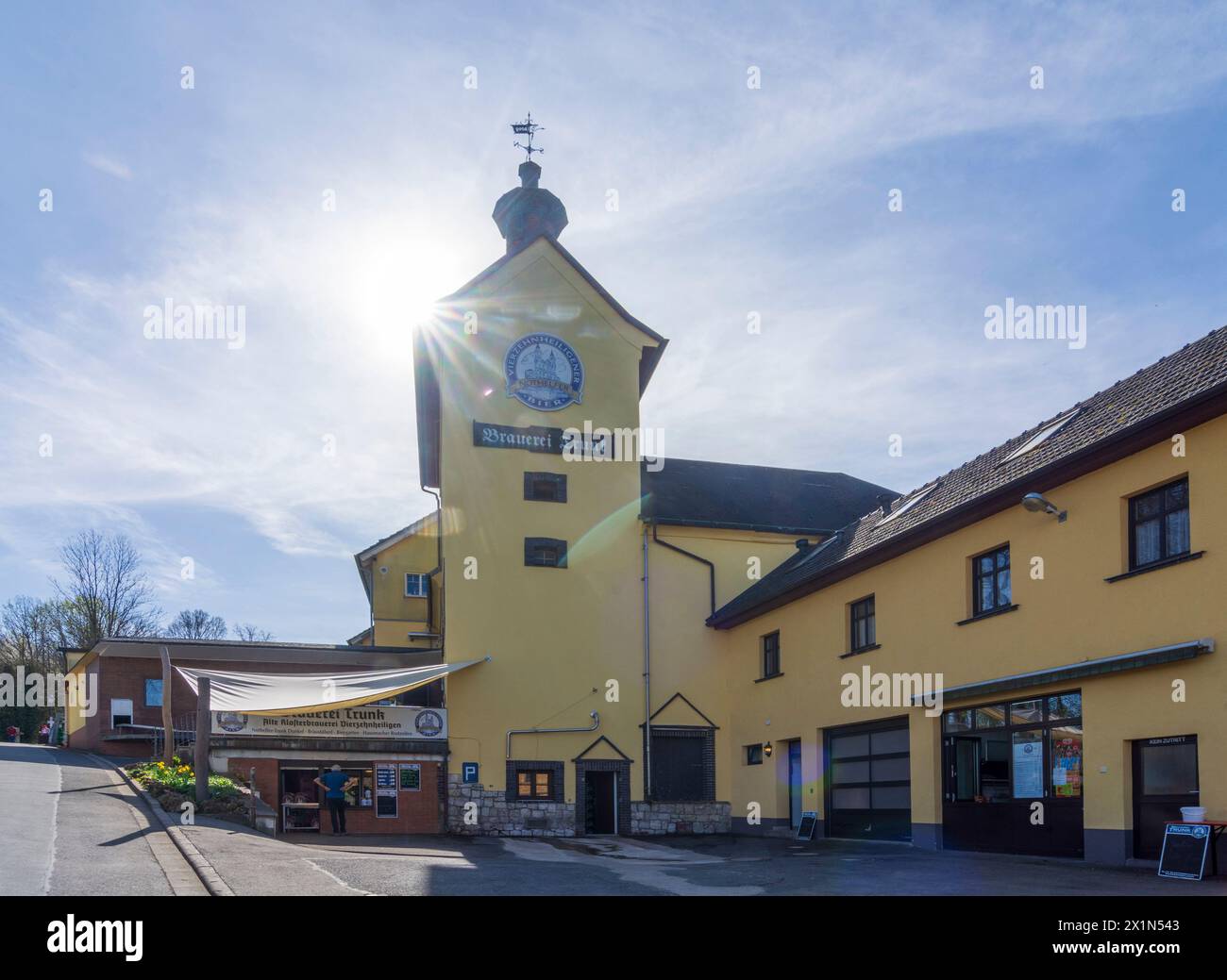 Bad Staffelstein: brewery Trunk at the Basilica of the Fourteen Holy ...
