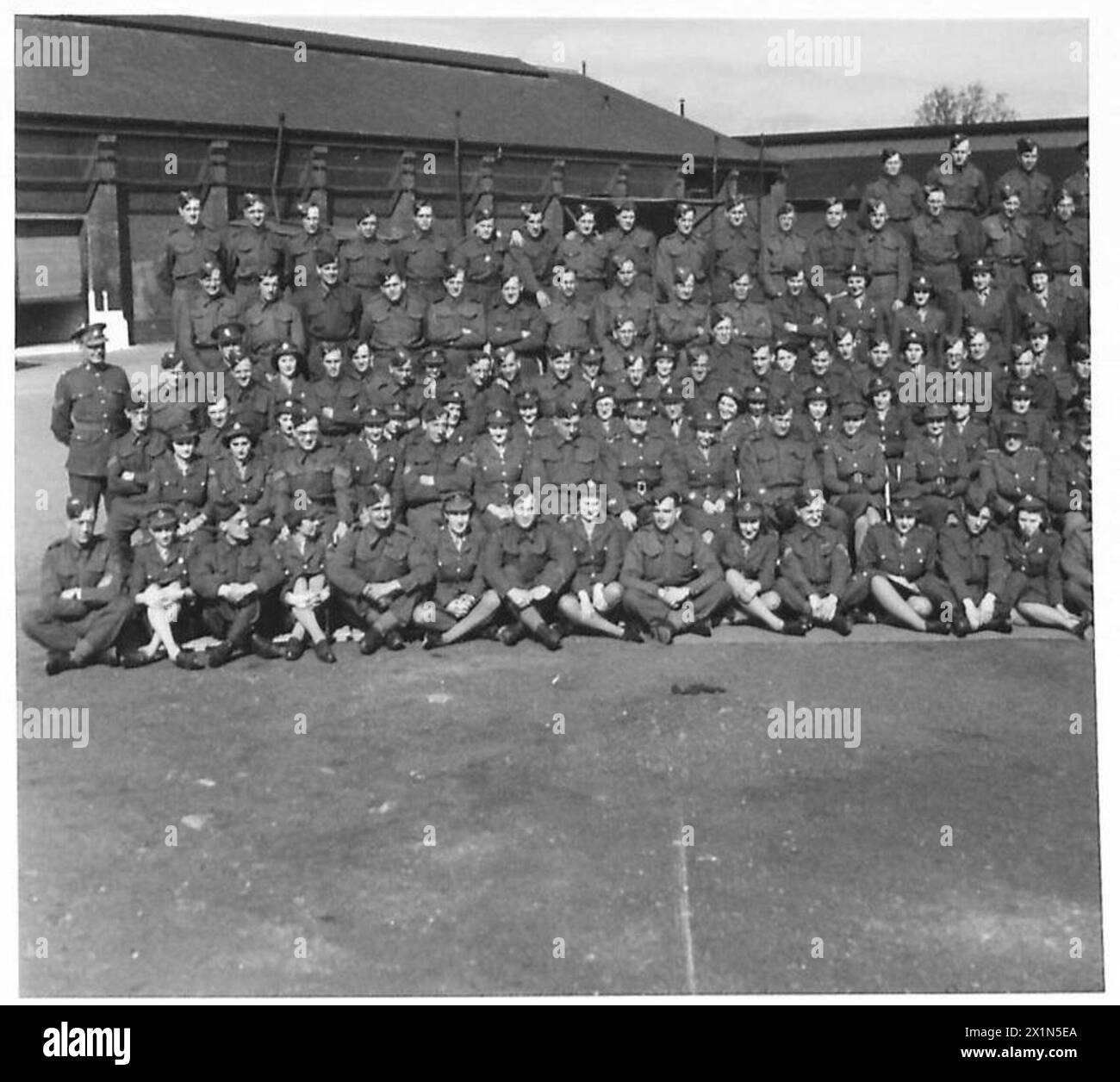Group photograph of Royal Army Service Corps personnel, British Army ...