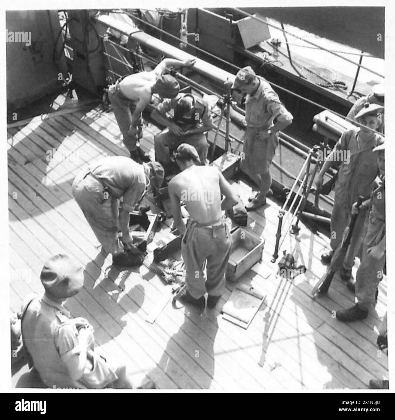 INVASION OF SICILY ON BOARD H.M.S. TROOP SHIP DUNERA - Stores of the ...