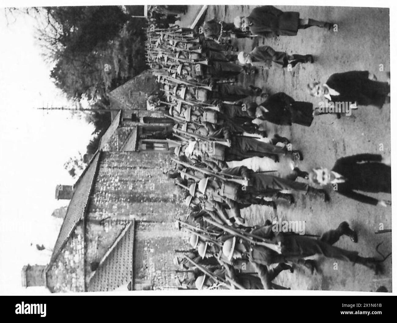 Parade drill march Black and White Stock Photos & Images - Alamy