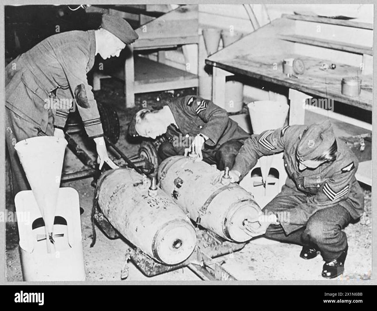 SCENES AT AN OPERATION STATION OF THE R.A.F. BOMBER COMMAND - Fusing ...