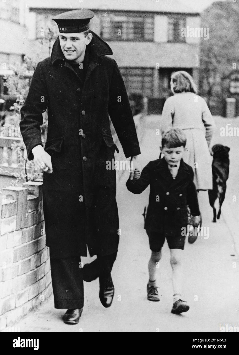 Seaman R. Tilburn, one of three survivors of HMS Hood, is pictured ...