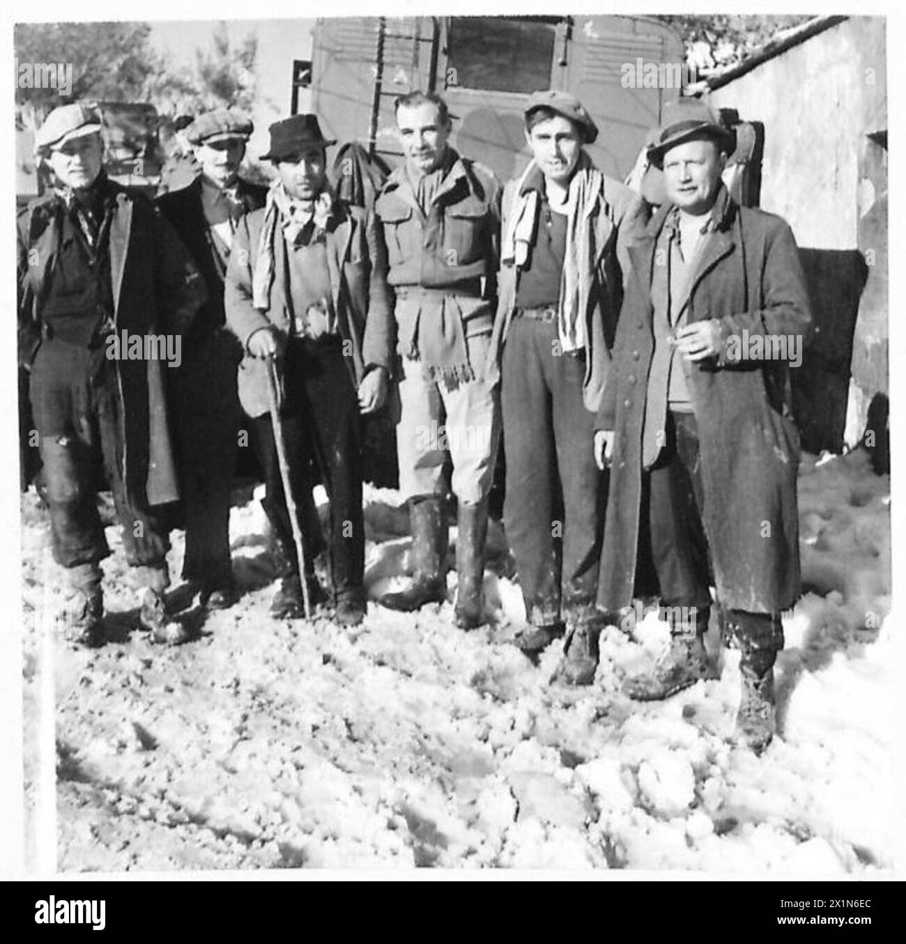 ITALY : EIGHTH ARMYESCAPED BRITISH P.O.W. AND SNOW IN ITALY - The five ...