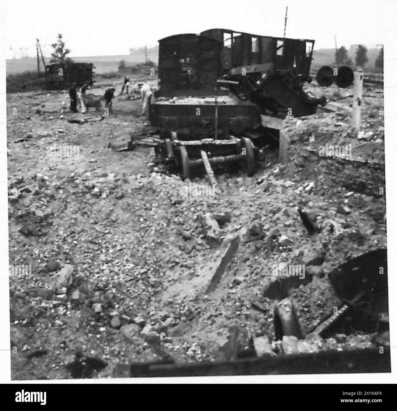 French railway workers are repairing railway tracks and infrastructure ...