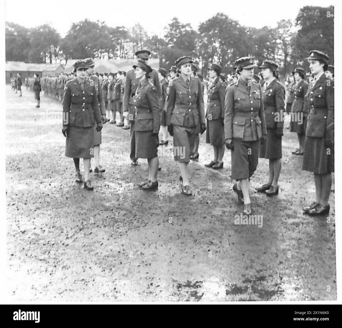 THE PRINCESS ROYAL IN NORTHERN IRELAND - HRH inspecting ATS on parade ...