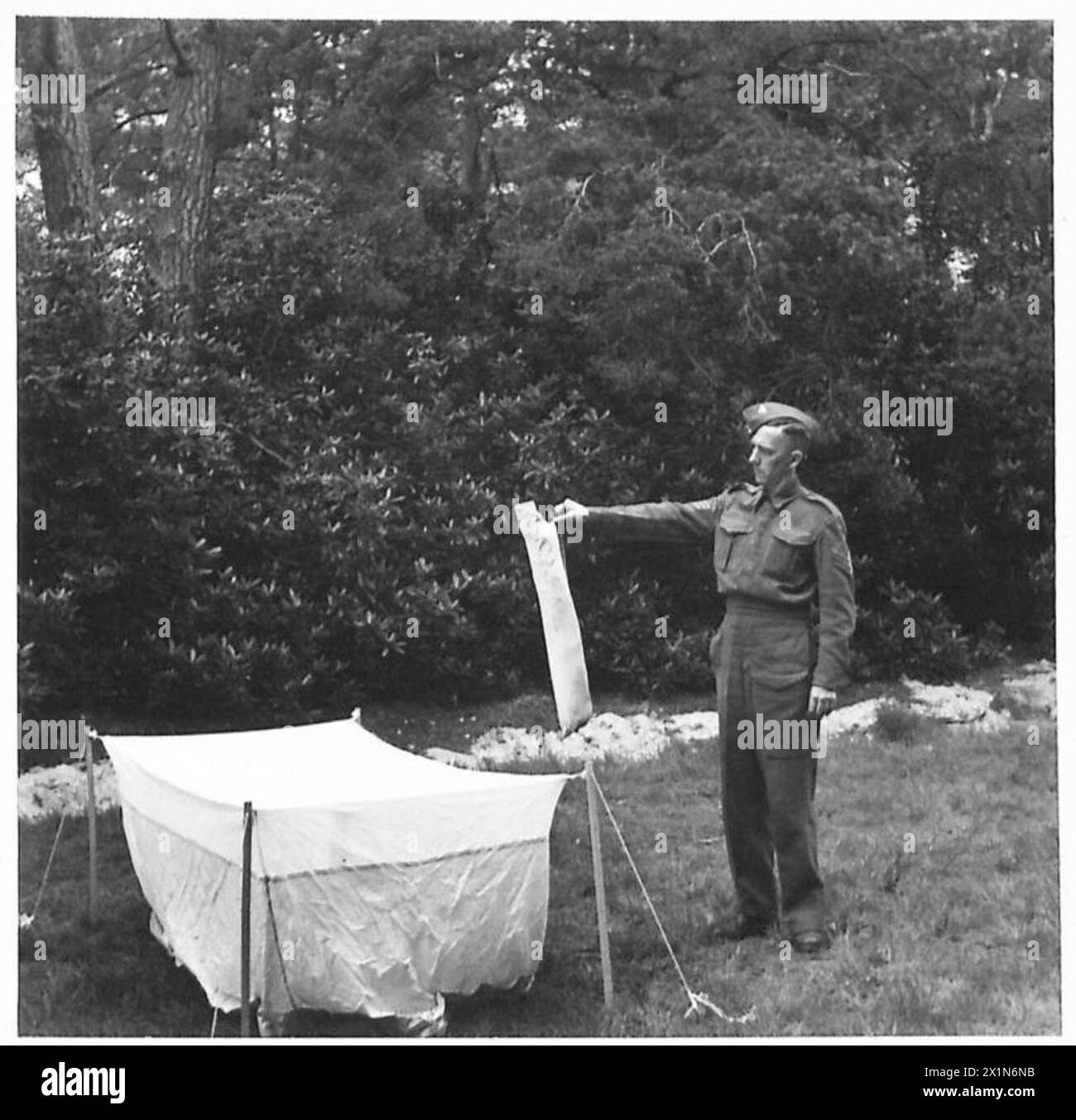 Military sanitation procedures Black and White Stock Photos & Images ...