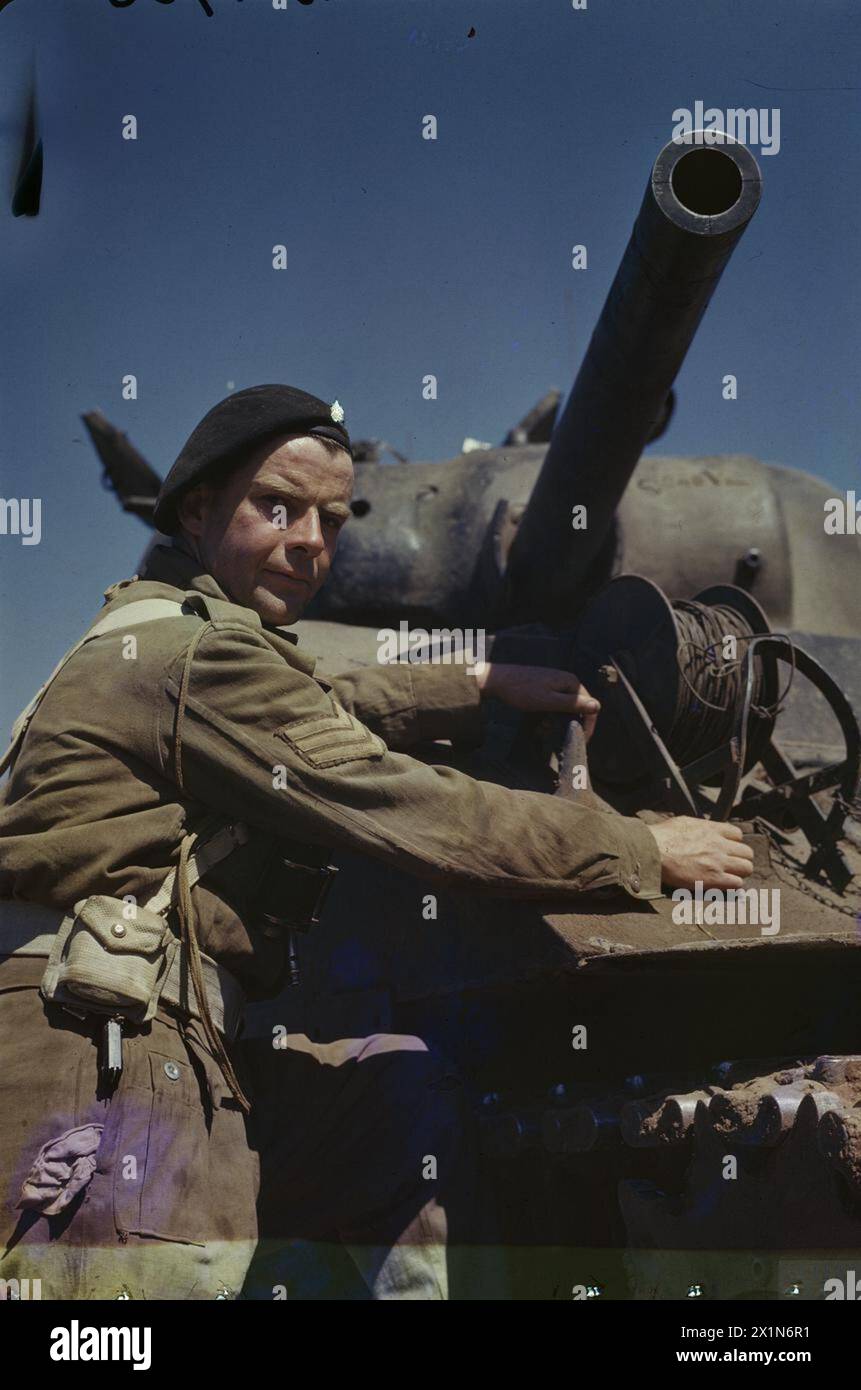 THE BRITISH ARMY IN ITALY, APRIL 1944 - The 'Tankman'. Sergeant A G ...
