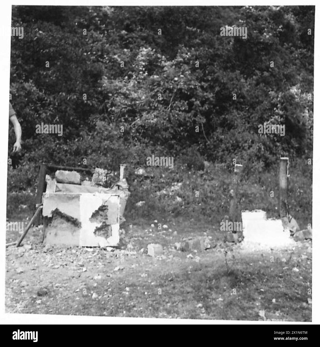 Targets at the Home Guard Training School show results after live ...