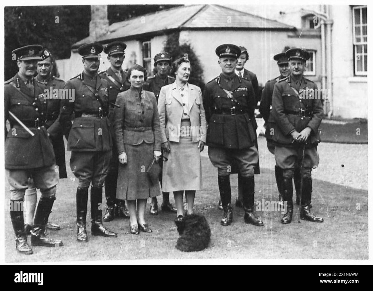 The Duke and Duchess of Gloucester are pictured with Lord and Lady Gort ...