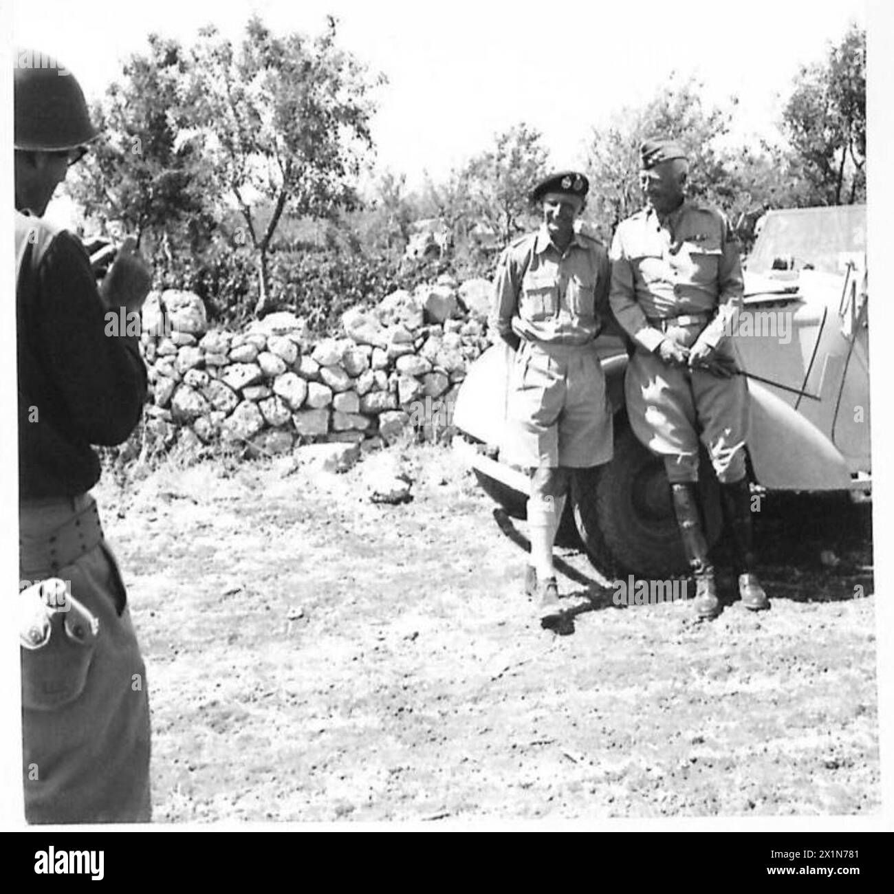 Generals montgomery patton pose hi-res stock photography and images - Alamy