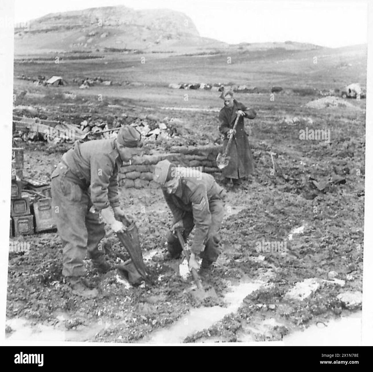 Sandbag position Black and White Stock Photos & Images - Alamy
