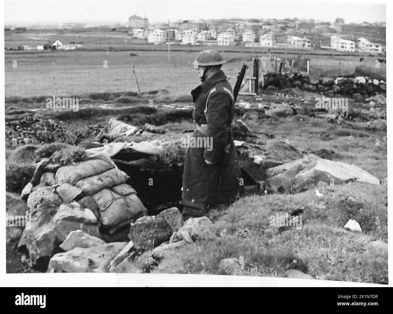 Canadian british troops stationed Black and White Stock Photos & Images ...
