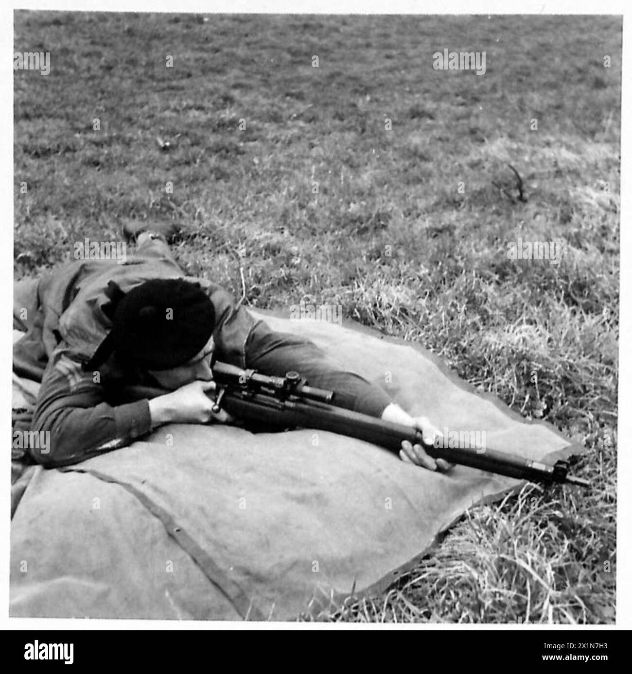 Construction activities of a miniature shooting range at the Advanced ...