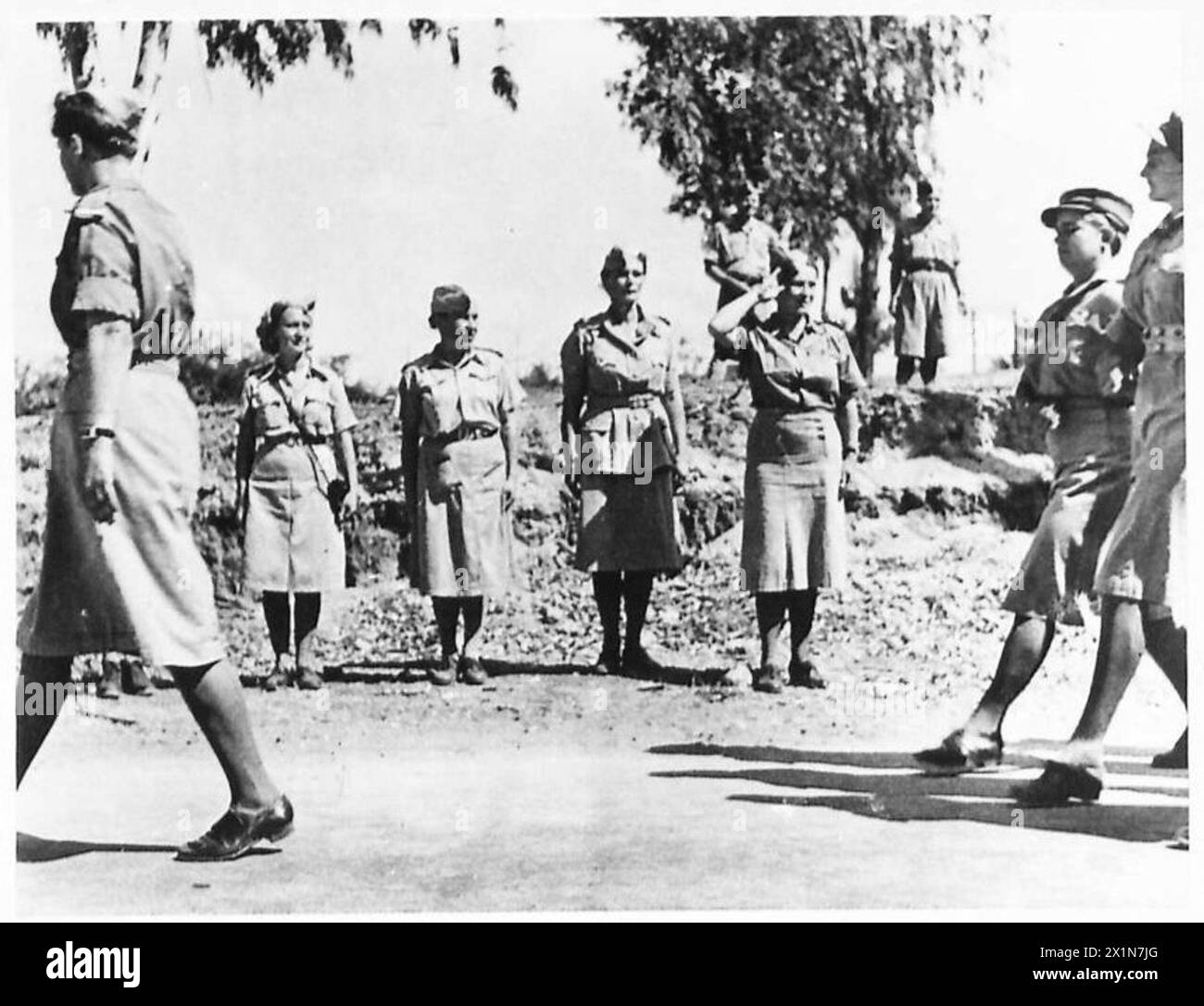 Girls saluting Black and White Stock Photos & Images - Alamy