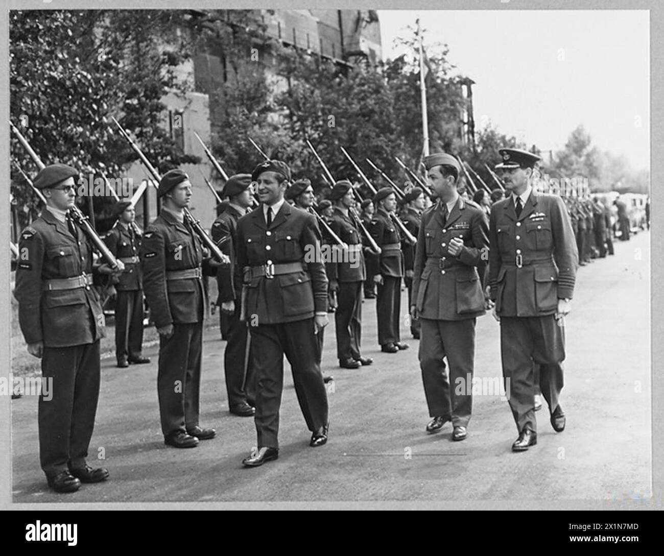 Prince Regent Abdullah Illah of Iraq arrives at Northolt, London, on ...