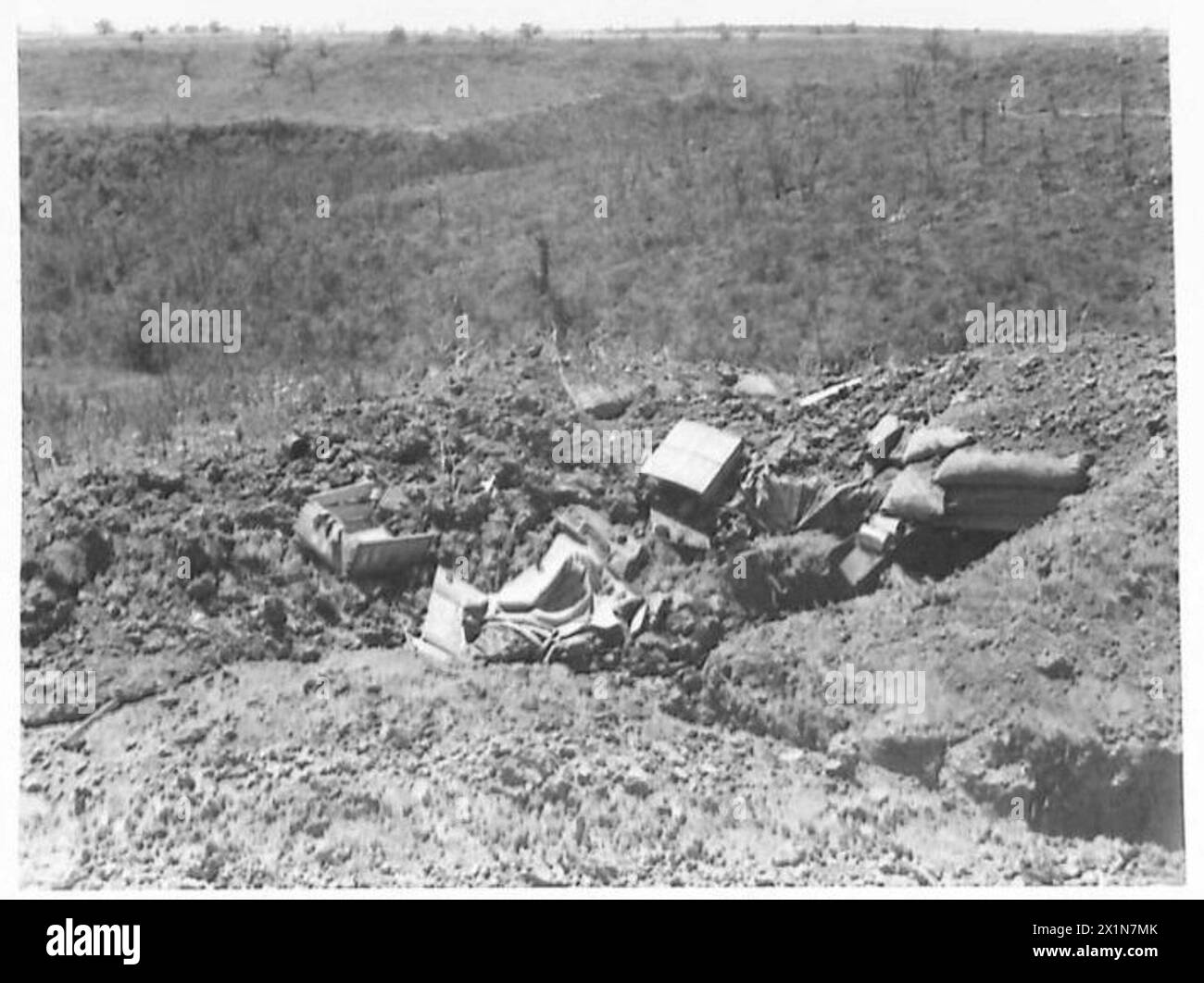 ITALY : "THE FORTRESS" - Looking West. Another German position also ...