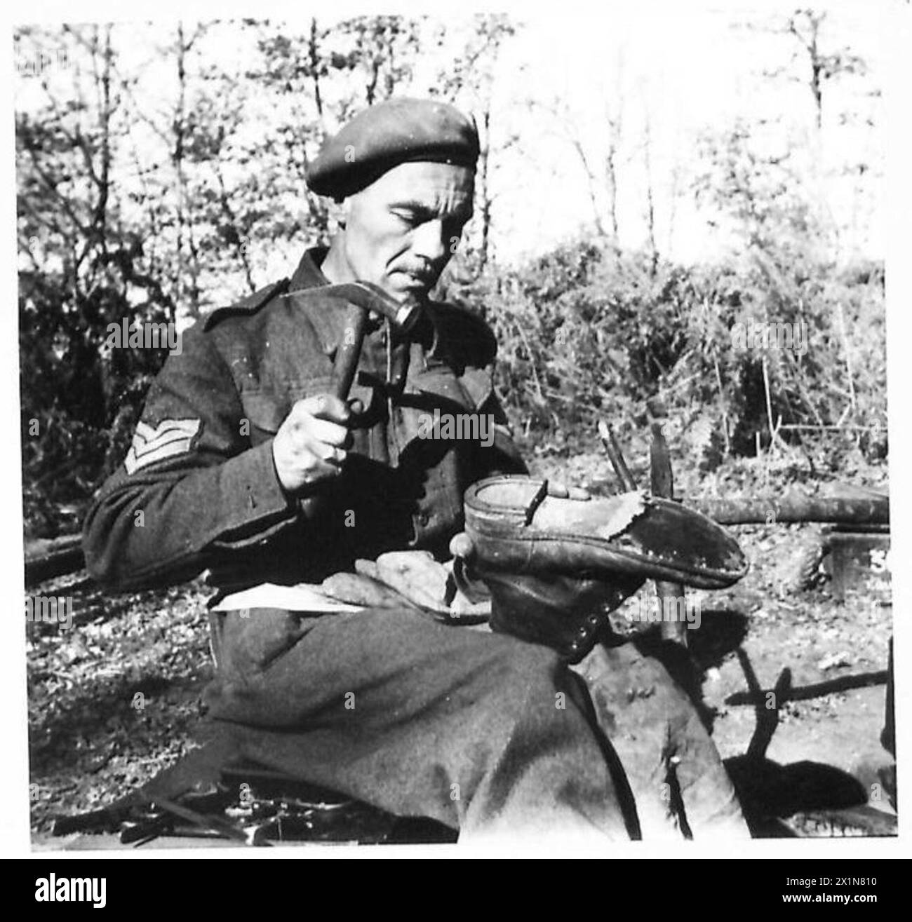 Footwear inspection Black and White Stock Photos & Images - Alamy