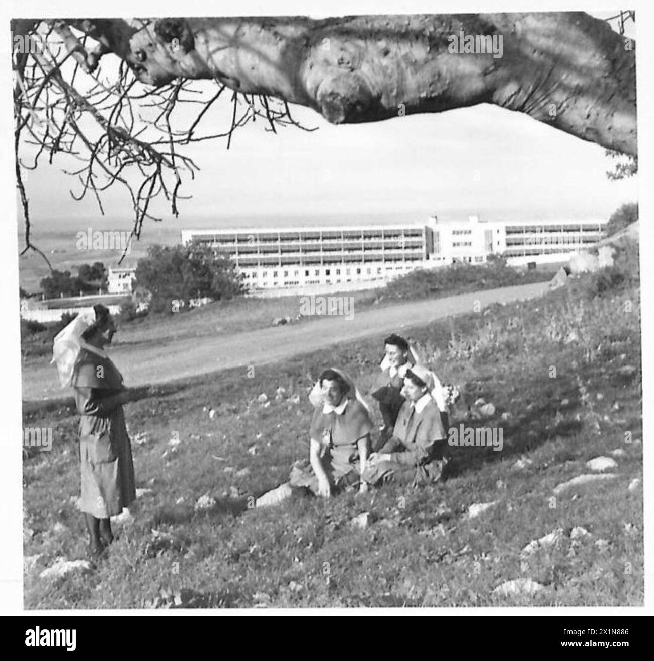 Nursing Sisters Miss P. Abel, Miss Muriel Herneman, Miss Kathleen Derry ...
