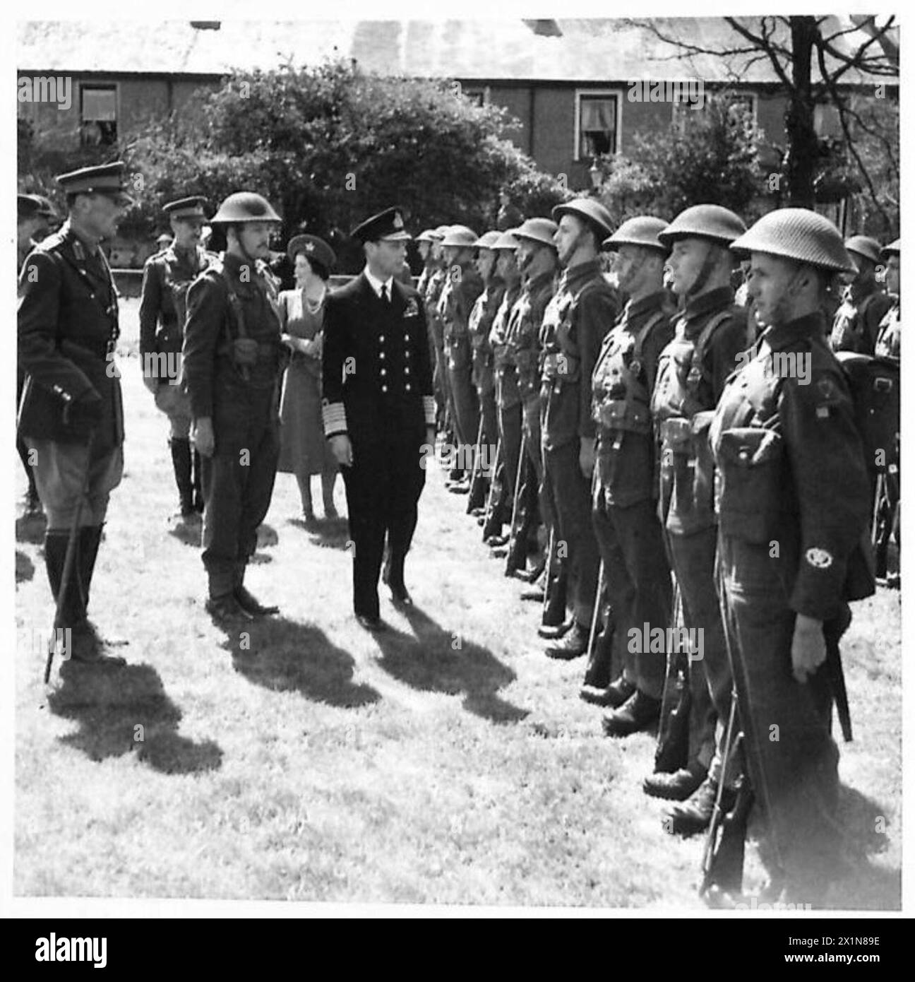 The King, in Admiral of the Fleet uniform, and the Queen visit and ...