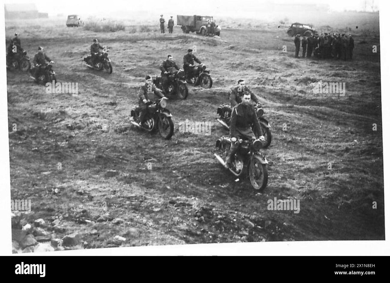 TRAINING AN ARMY DRIVER - A first run round the rough track, British ...