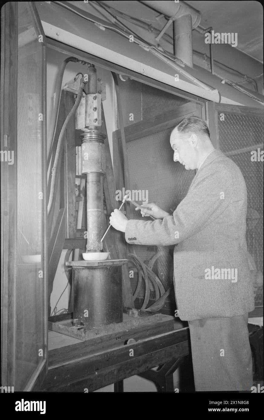 Scientist at the National Physical Laboratory in Teddington, 1944 ...