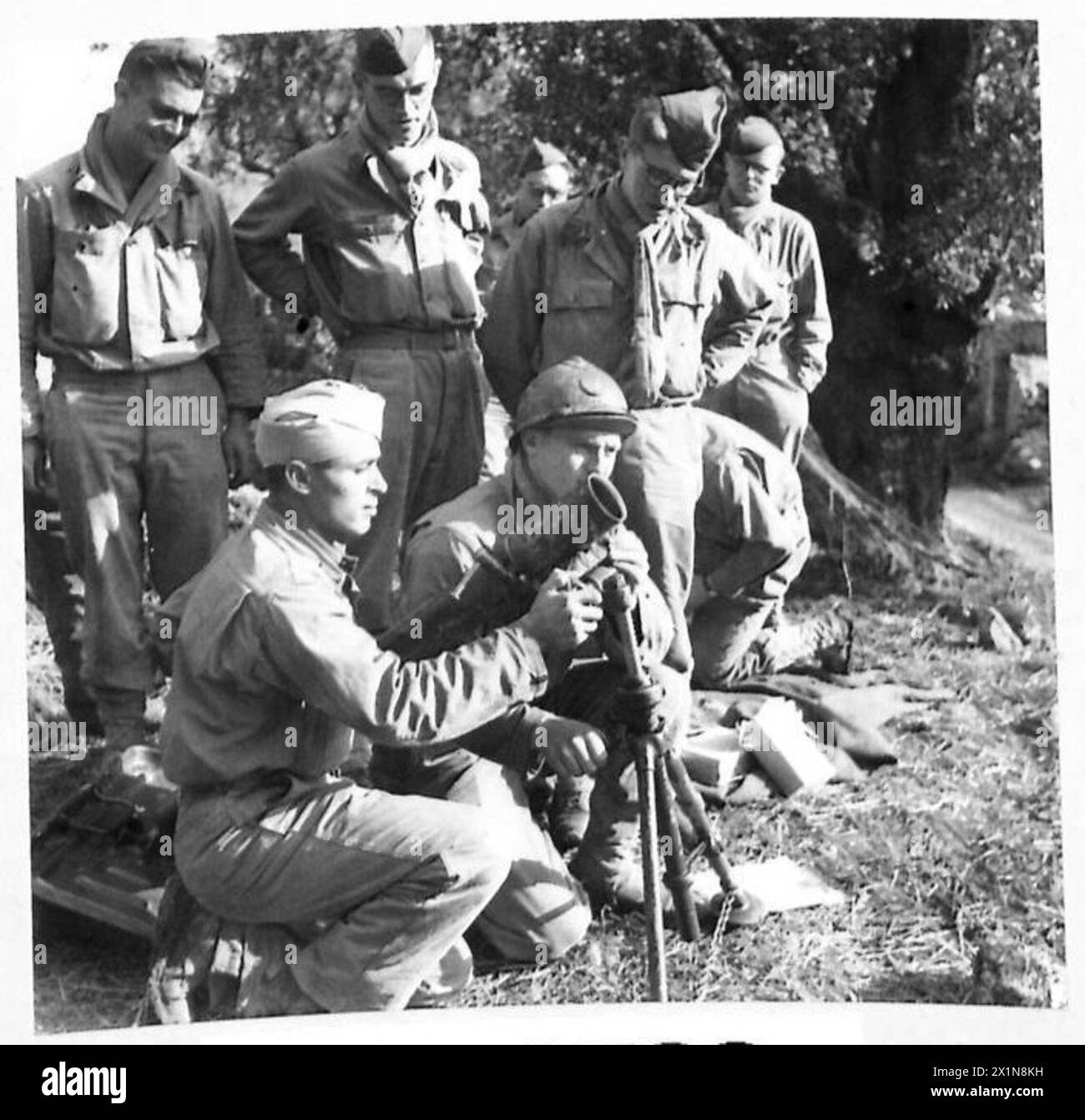 U s french military personnel Black and White Stock Photos & Images - Alamy