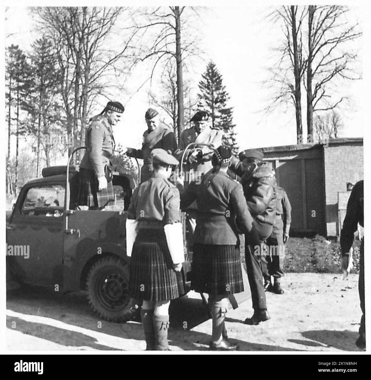 Allied commanders, including Air Chief Marshal Sir Arthur Tedder ...