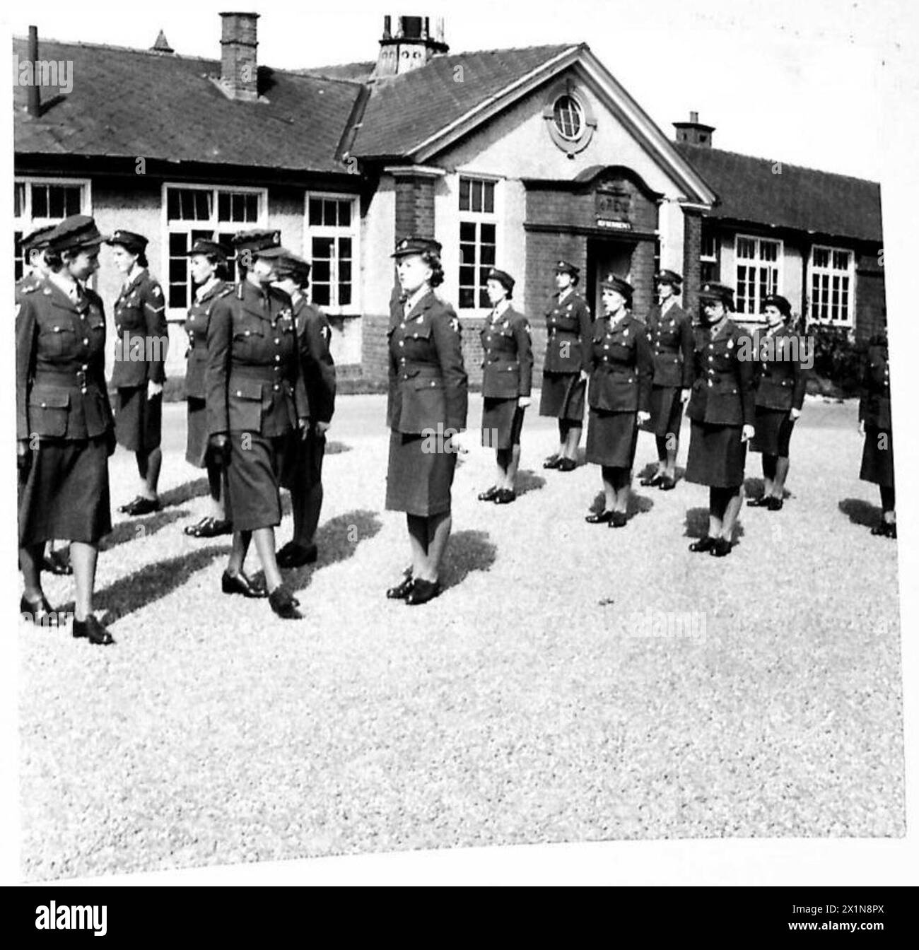 HRH The Princess Royal inspects ATS members attached to the British ...