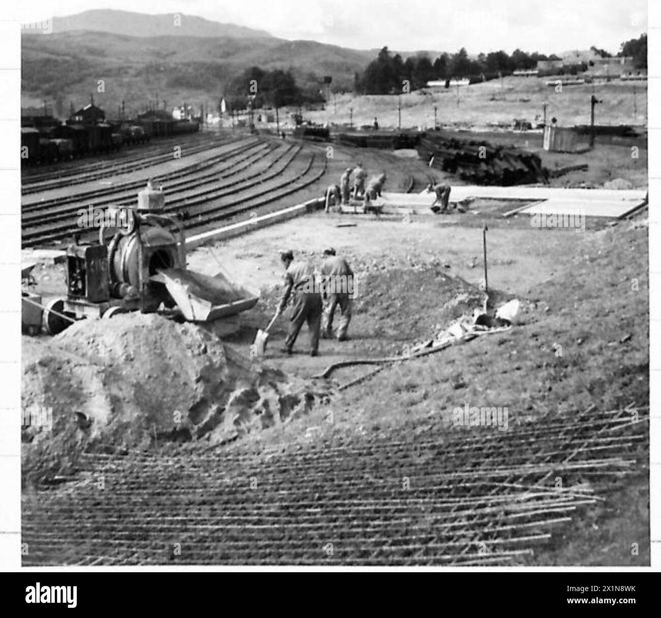 SPECIAL ASSIGNMENT FOR TN. 5 - Tank ramps under construction , British ...