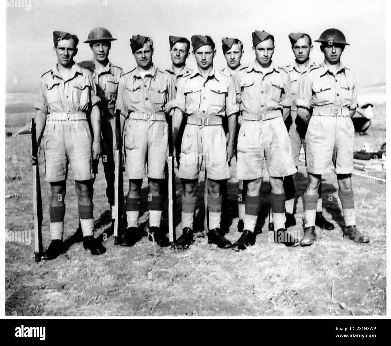 VISIT TO THE IRISH BRIGADE IN NORTH AFRICA - Members of "D" Troops, 1st ...