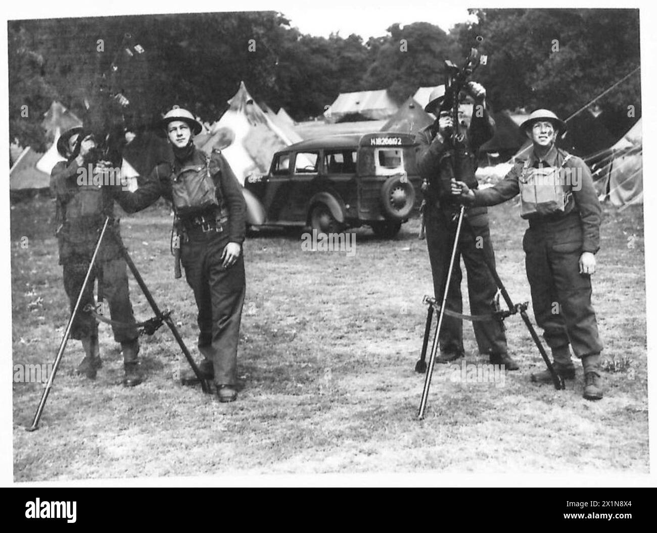 British Army soldiers conduct multiple phases of Bren gun exercises ...