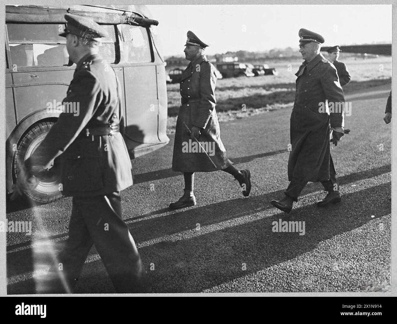 Colonel General Von Arnim and General Cramer, high-ranking German ...