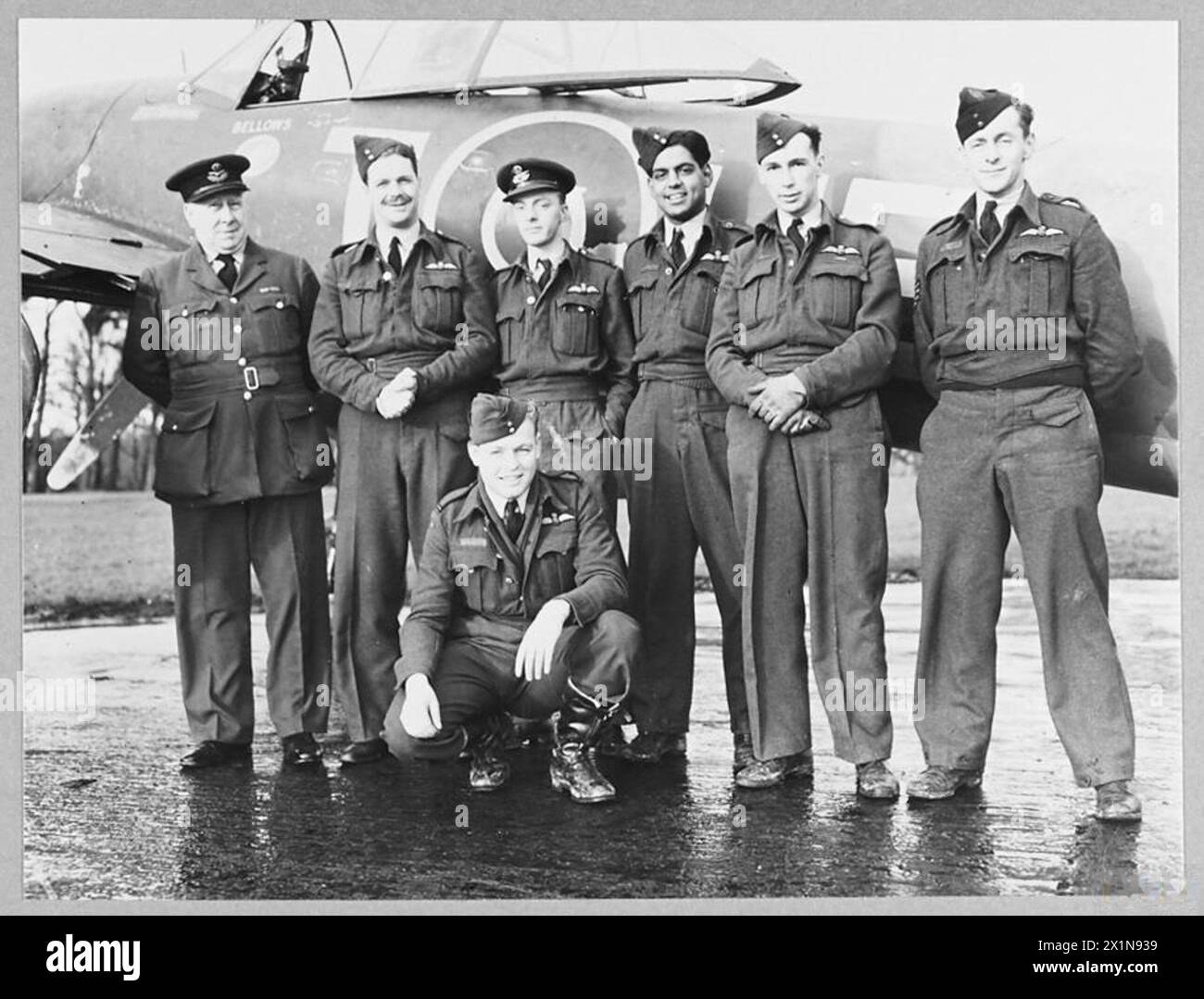 LEFT TO RIGHT - - Flight Lieutenant E.C. Owens [Adjutant] Squadron ...