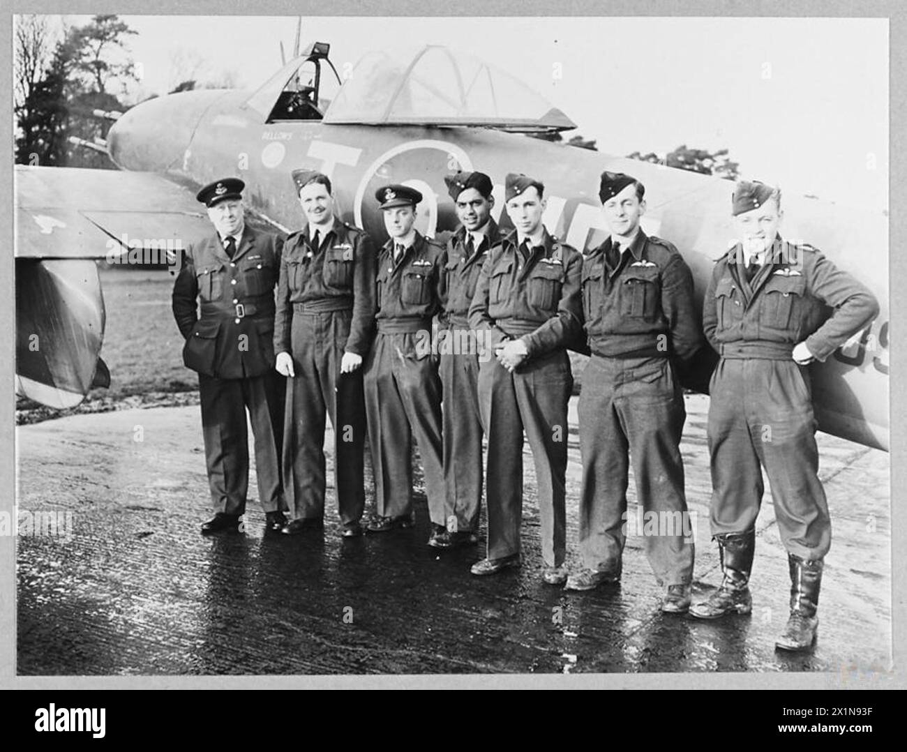 LEFT TO RIGHT - - Flight Lieutenant E.C. Owens [Adjutant] Squadron ...