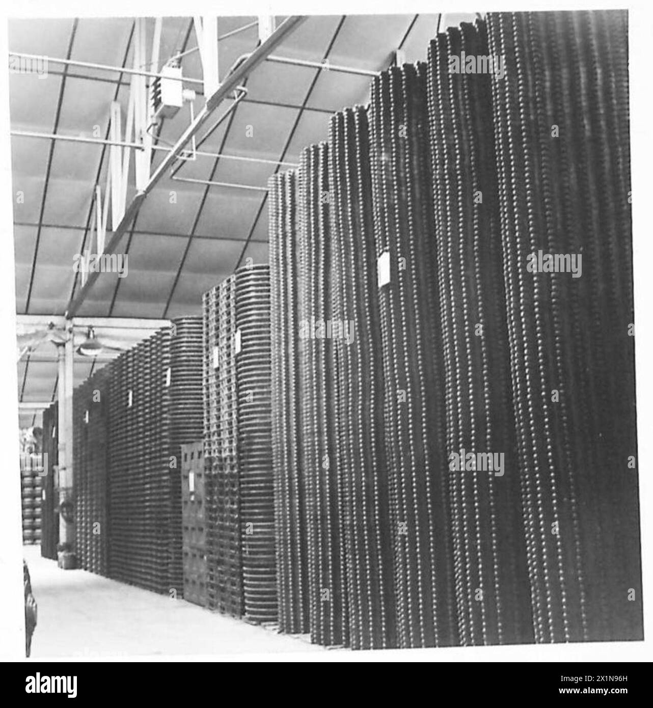 THE RACKING SYSTEM AT DERBY - Floor stacking , British Army Stock Photo ...