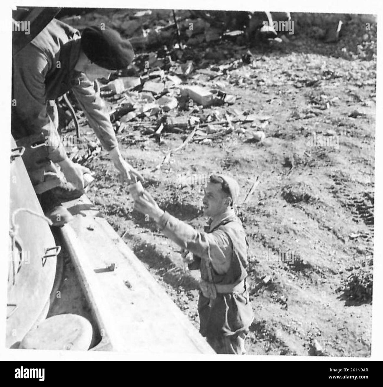 ITALY : EIGHTH ARMYTHE LIFE OF A TANK MAN - The tank is loaded with ...