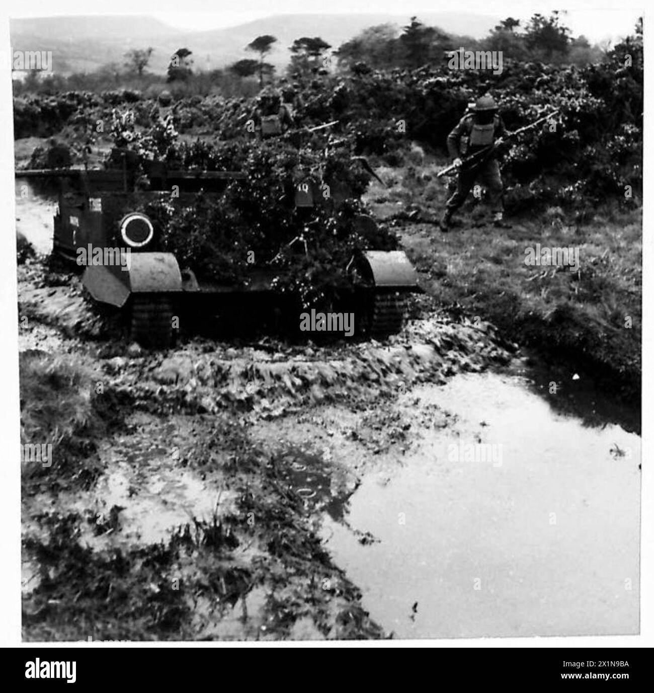 BREN CARRIERS LEAD THE ATTACK - In search of tfie "enemy" during the ...