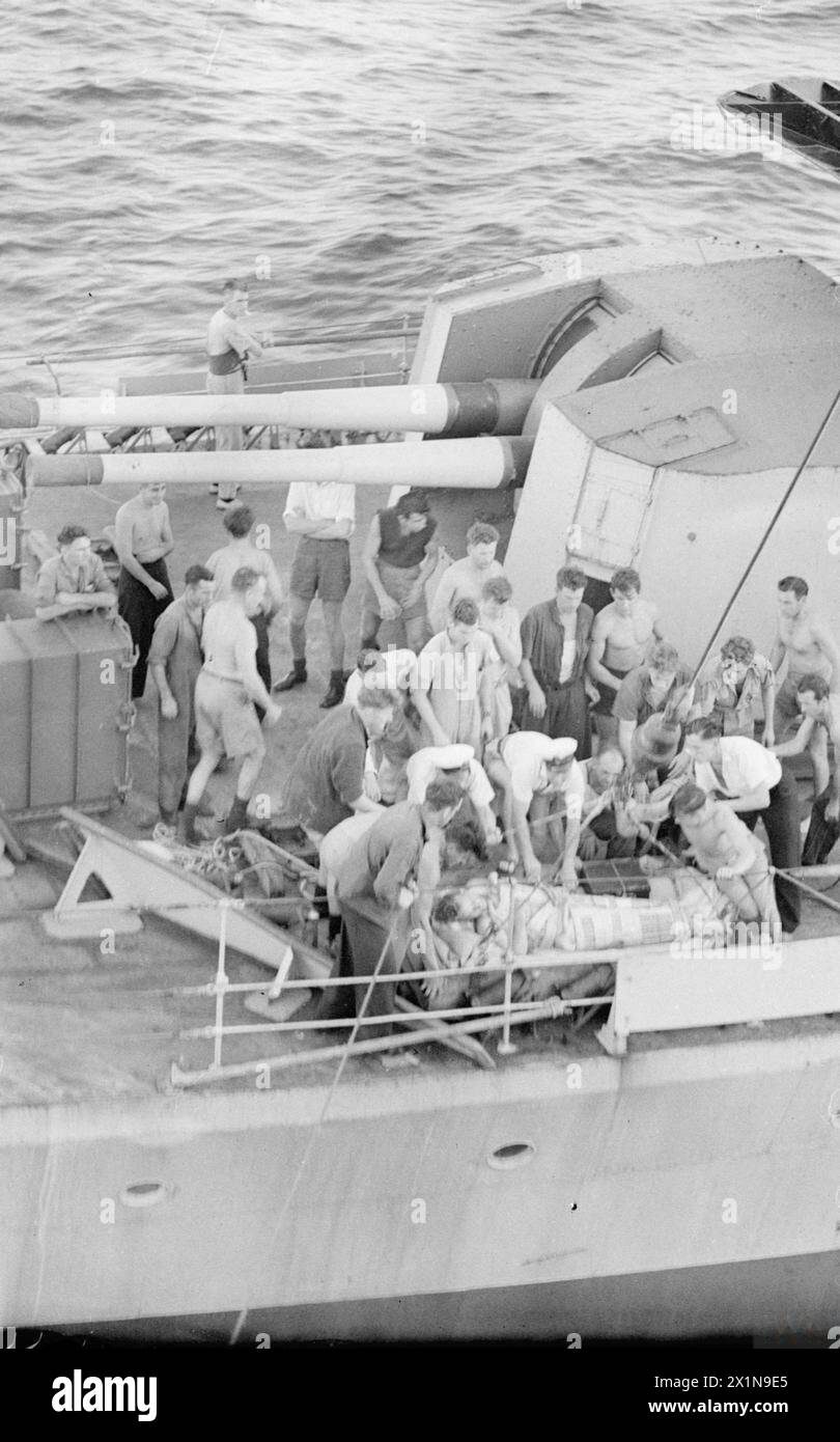 SICK SAILOR TRANSFERRED IN MID-OCEAN FOR URGENT OPERATION. MAY AND JUNE ...