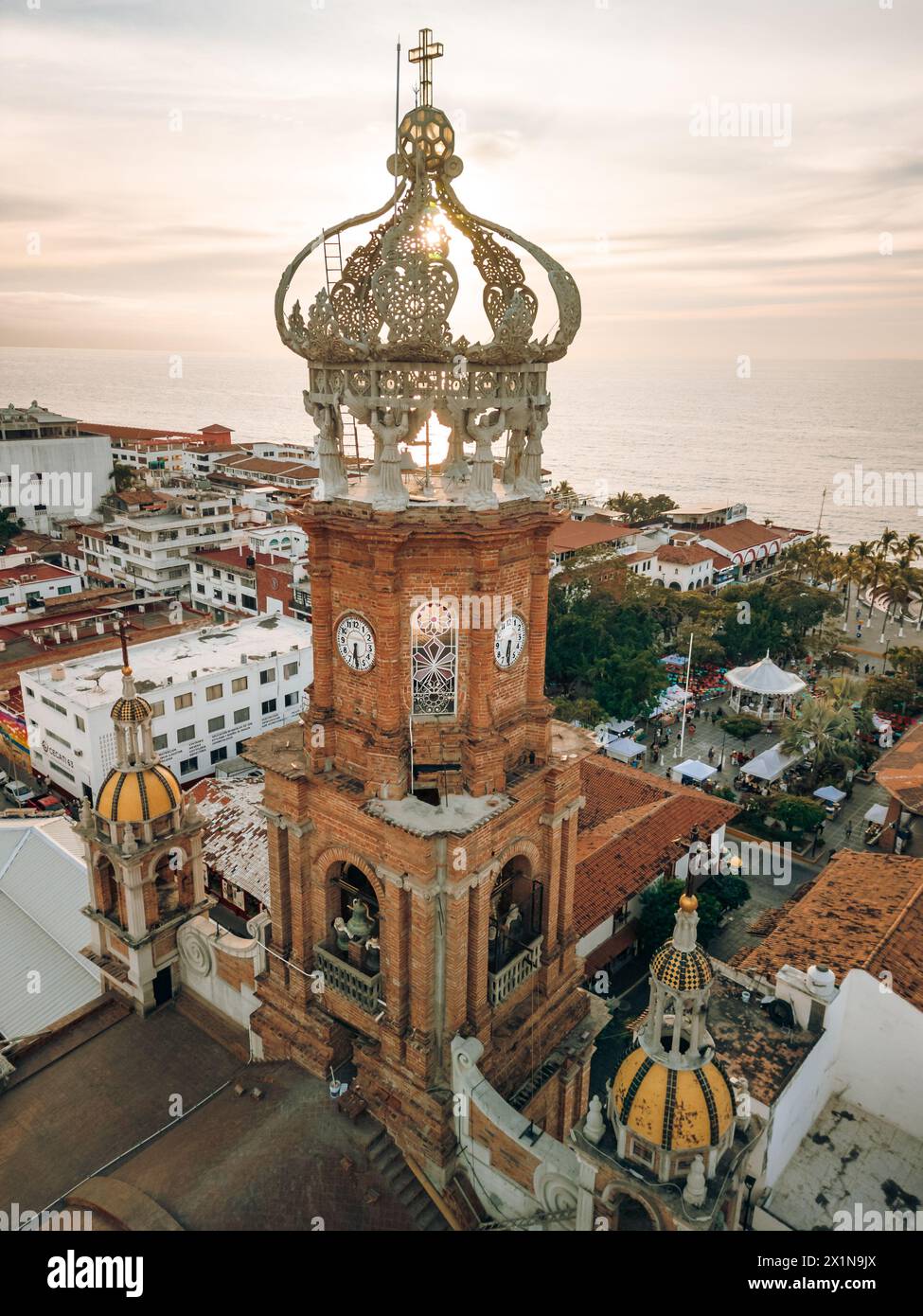 Close view of our Lady of Guadalupe church in Puerto Vallarta, Jalisco ...