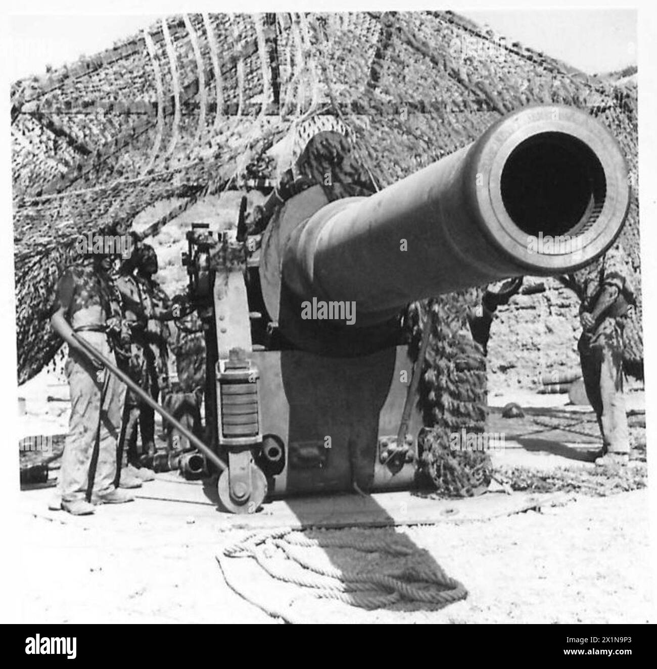 CAPTURE COASTAL GUNS GORNALUNGA, NEAR GATANIA - One of the captured ...