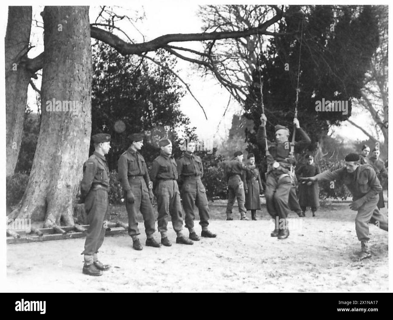 Parachute tree Black and White Stock Photos & Images - Alamy