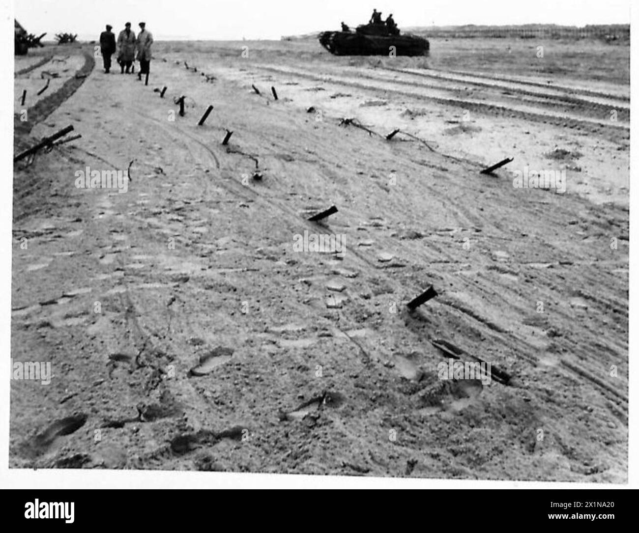SPECIAL ASSIGNMENT FOR 79TH ARMOURED DIVISIONFLAIL TANKS - 6 feet mine spigots on surface ...