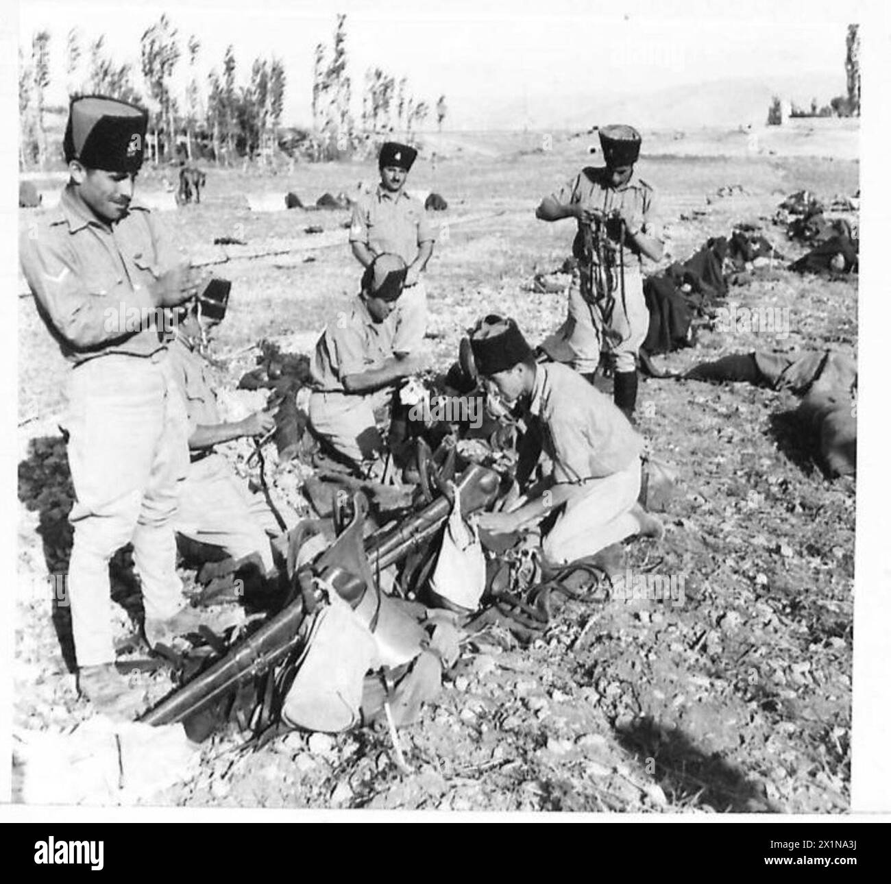 TRANSJORDAN FRONTIER FORCE - Another part of the daily routine is the ...