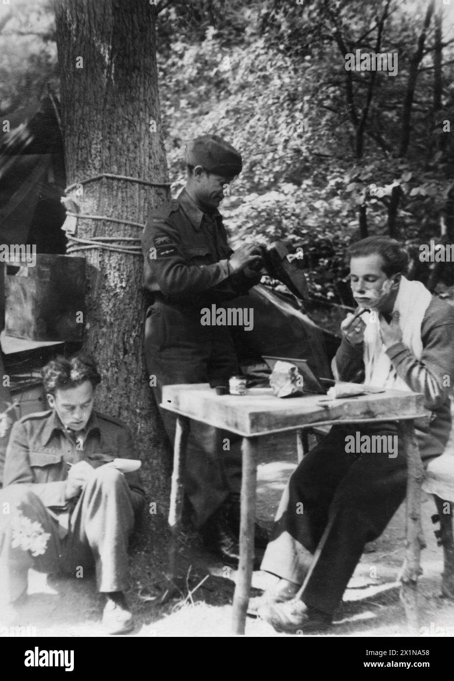 Lance Sergeant Bronisław Janicki and two other airmen of No. 305 Polish ...